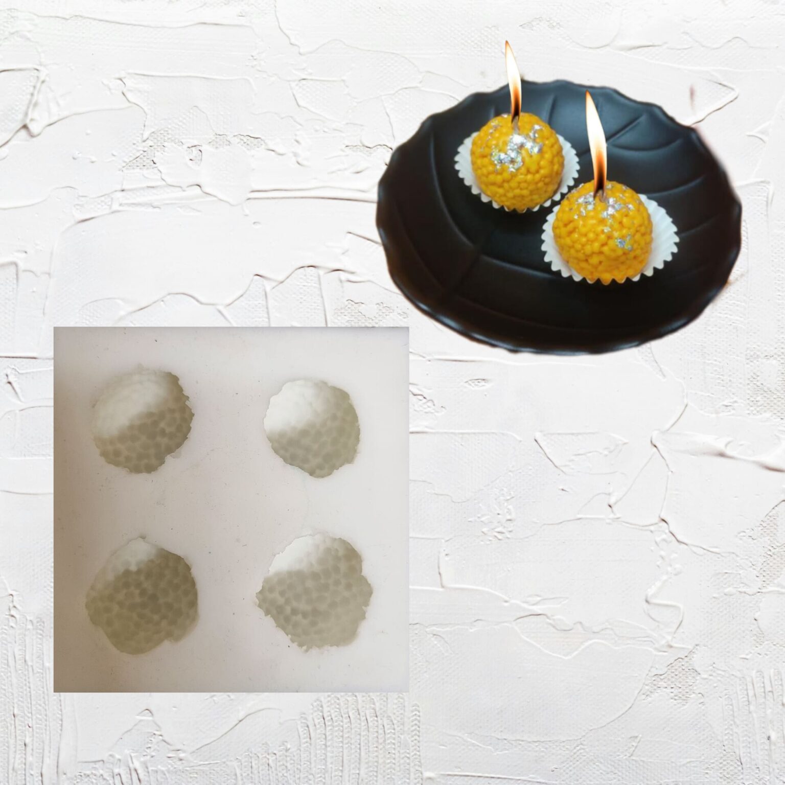 Mithai Candle Mold- Ladoo - Justabby's