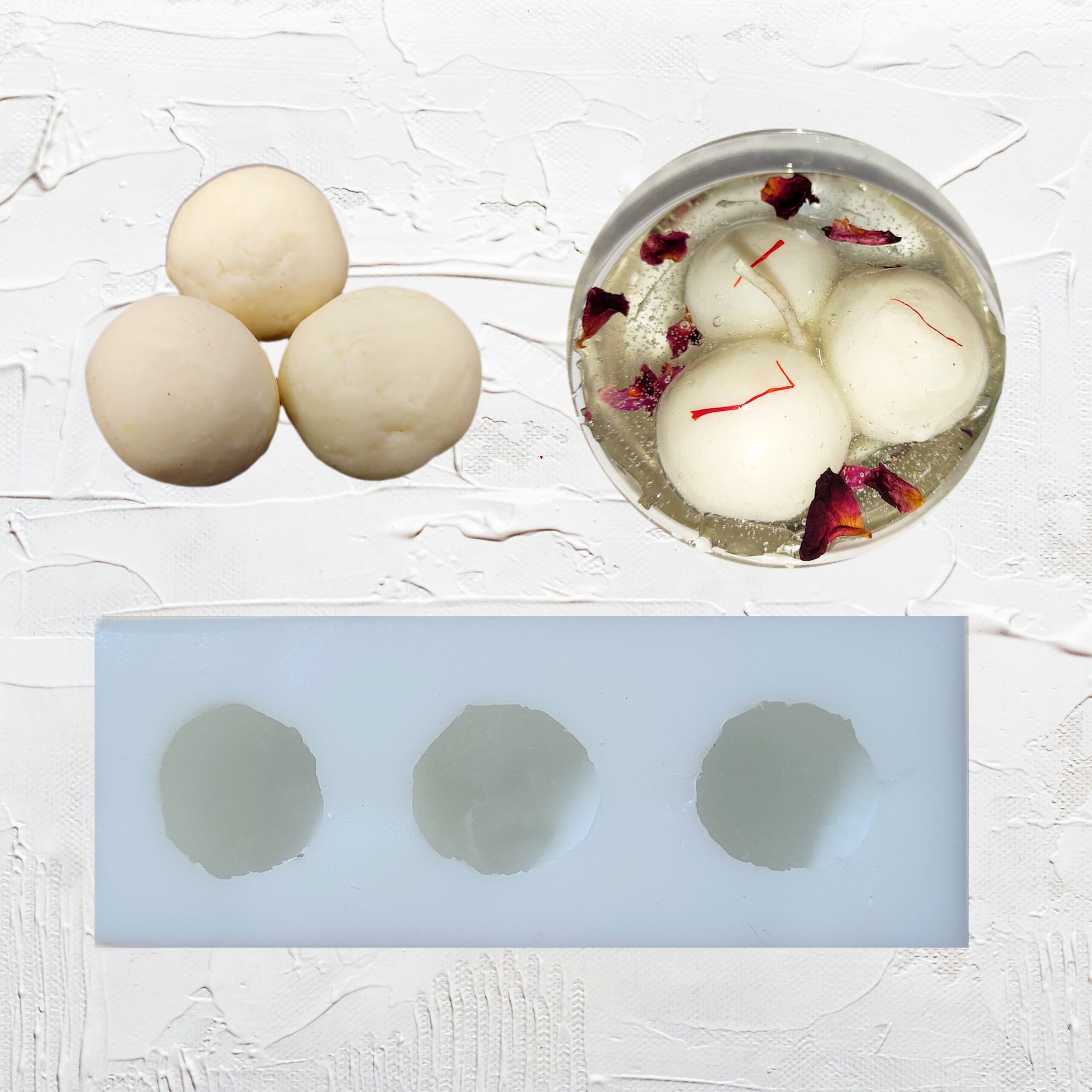 Mithai Candle Mold- Rasgulla/ Gulab Jamun - Justabby's